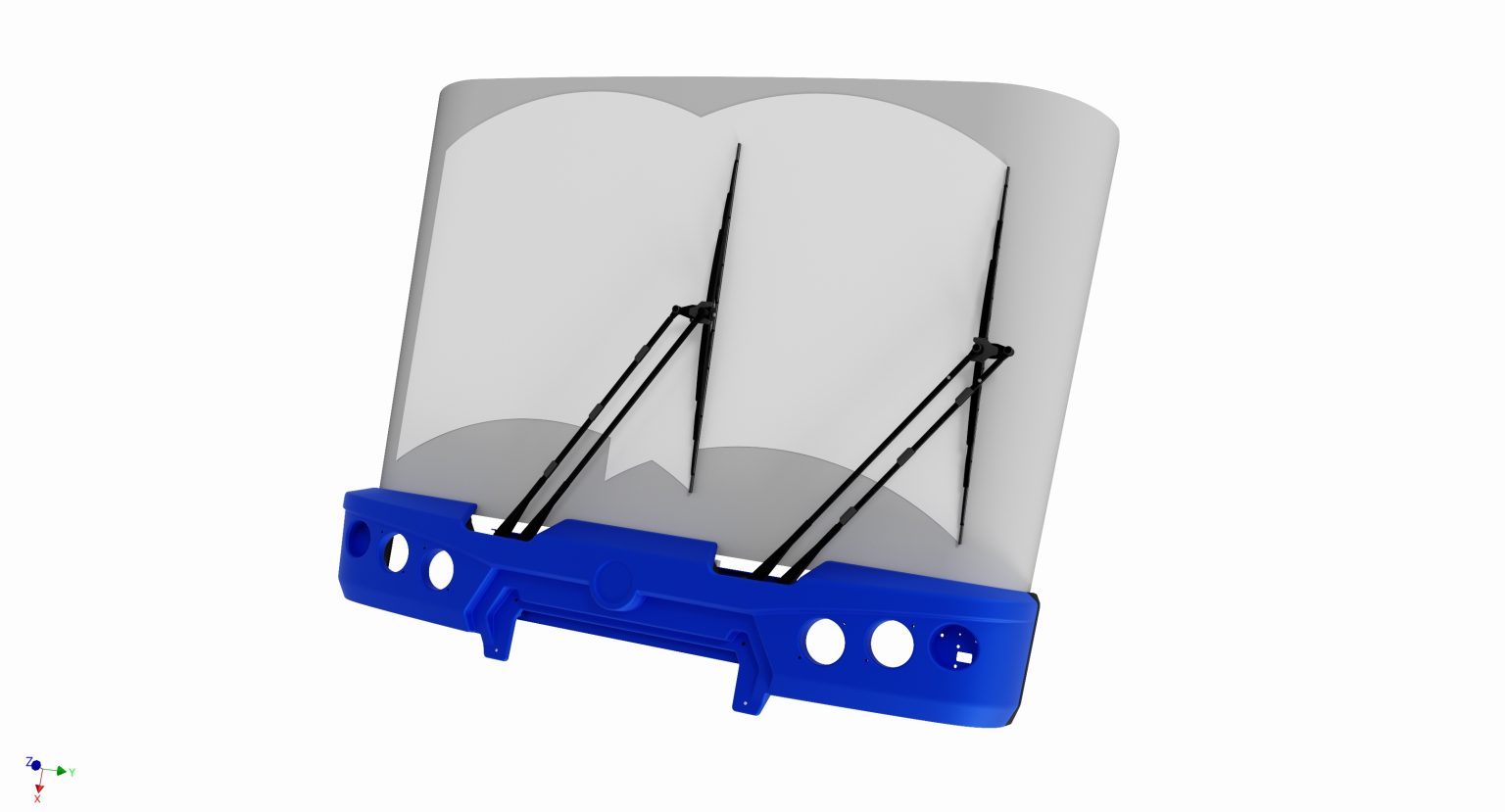 Double pantograph wiper system - italtergi