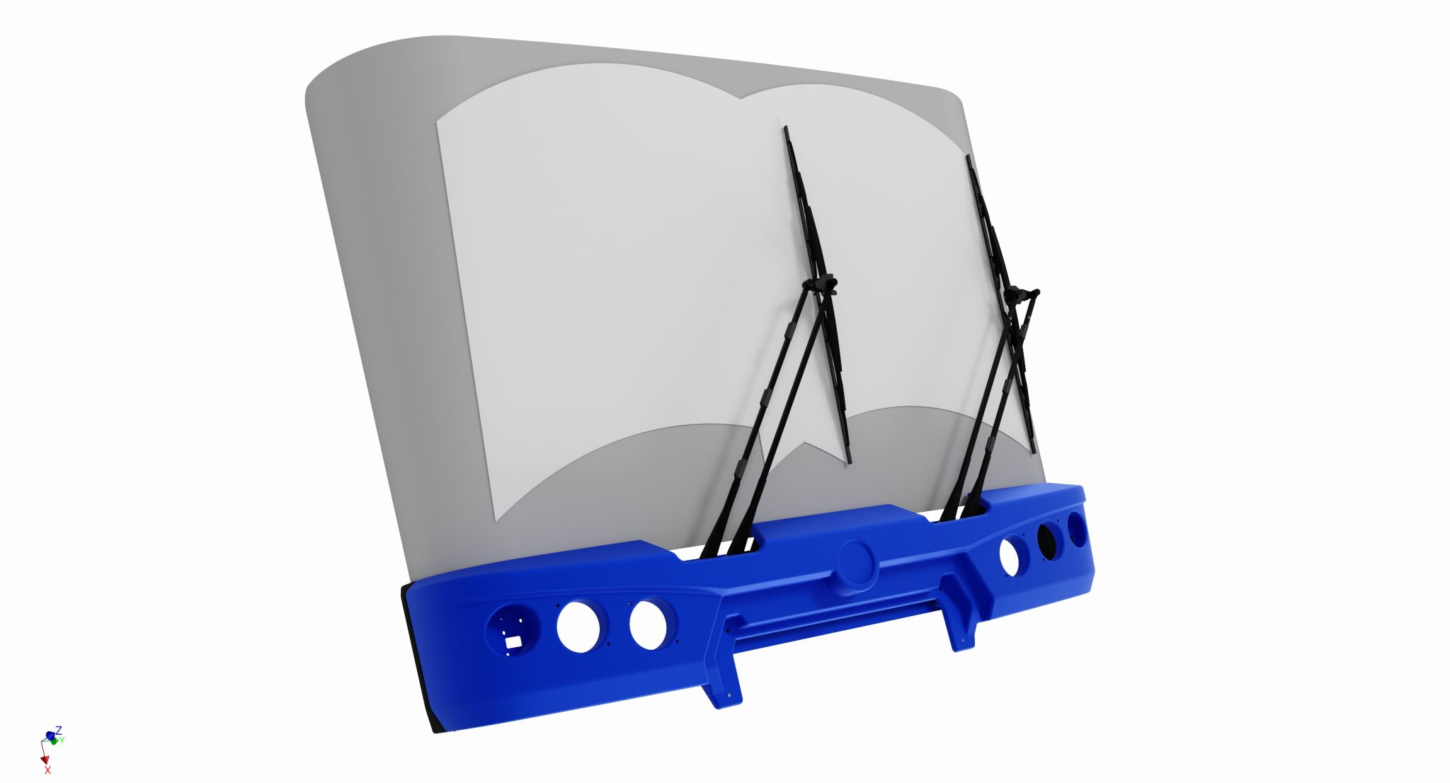 Double pantograph wiper system - italtergi