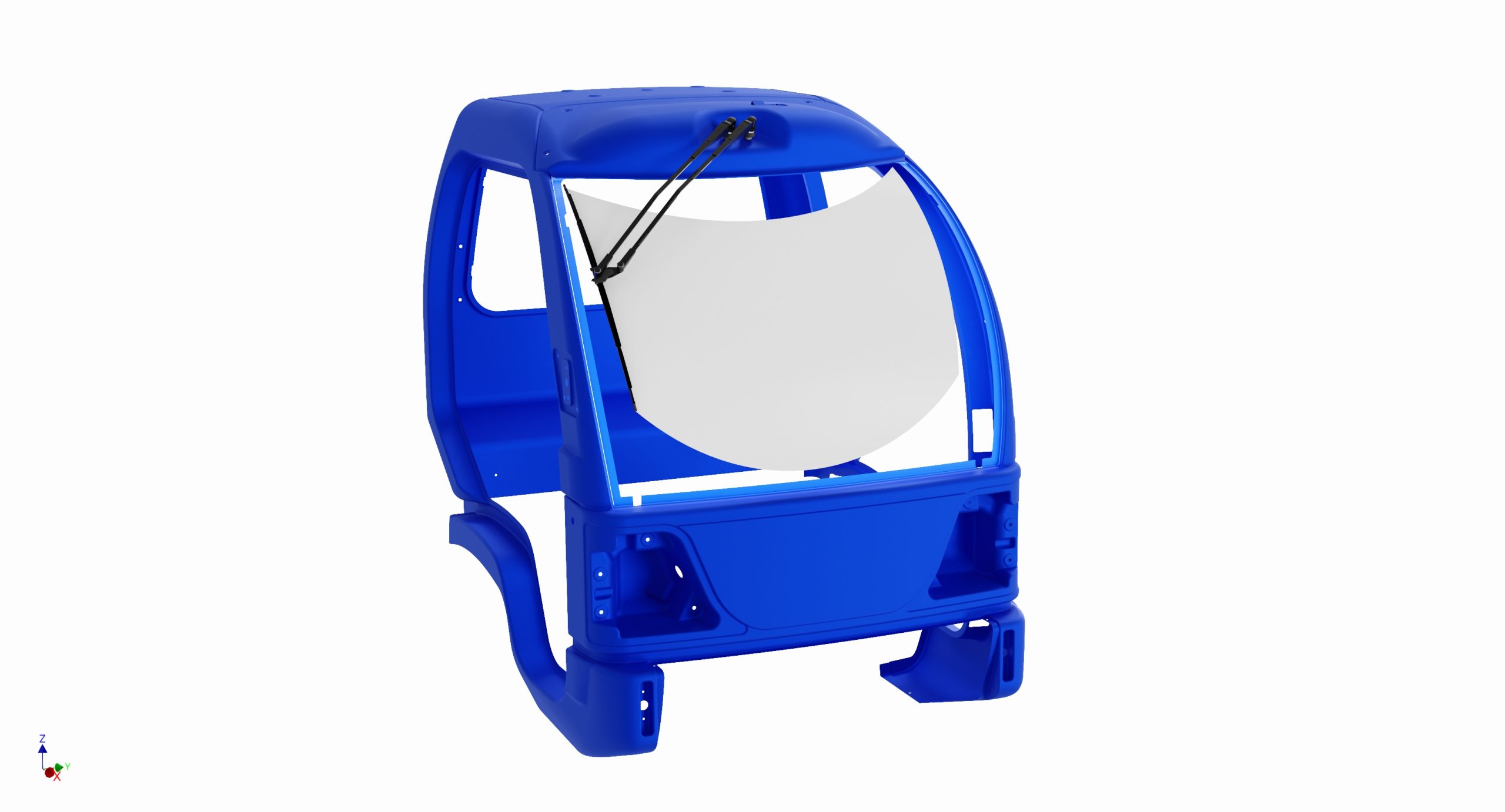 Single pantograph wiper system - italtergi